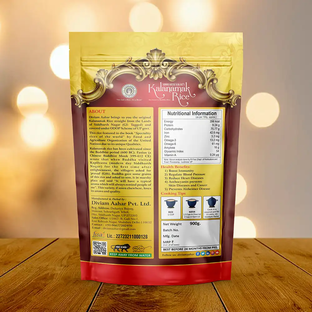 Kalanamak Rice Gold - 900g - Buddha Rice