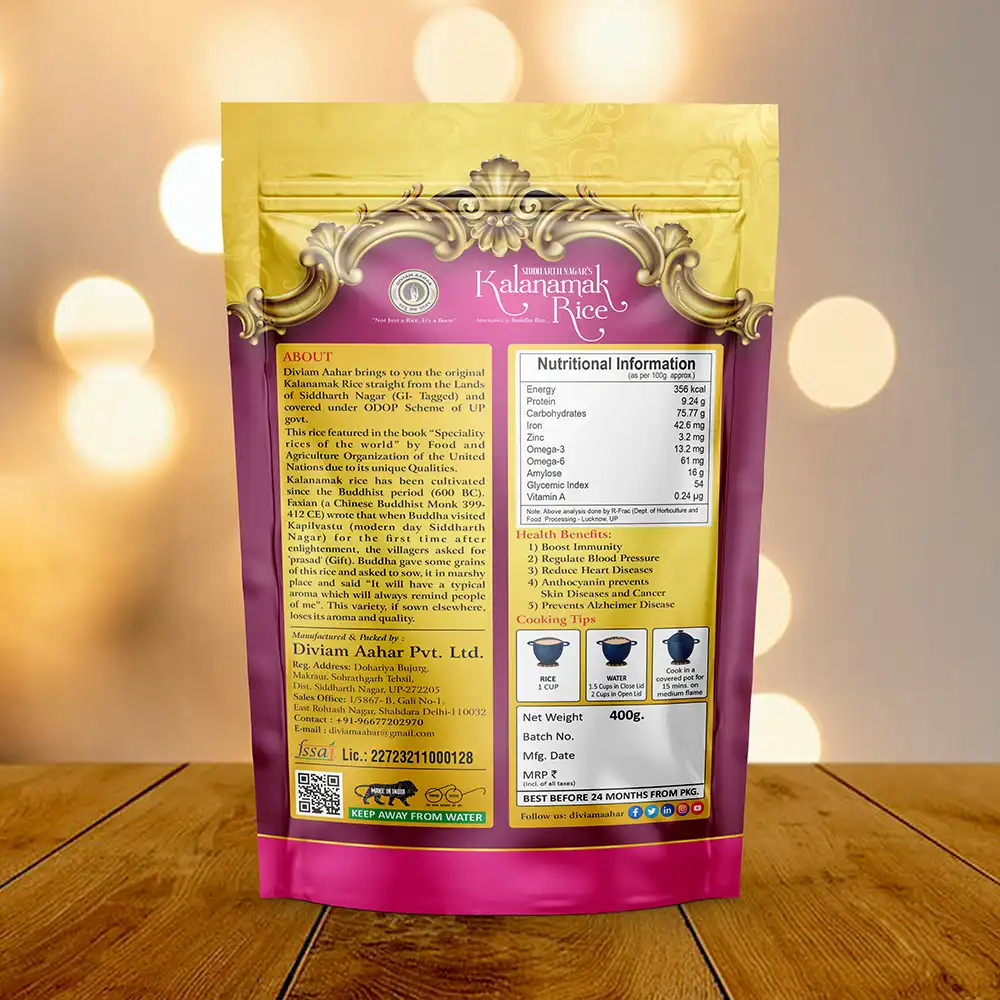 Kalanamak Rice Mini - 400g - Buddha Rice